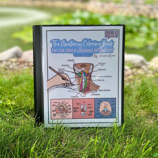 Speech Anatomy Coloring Book Etsy