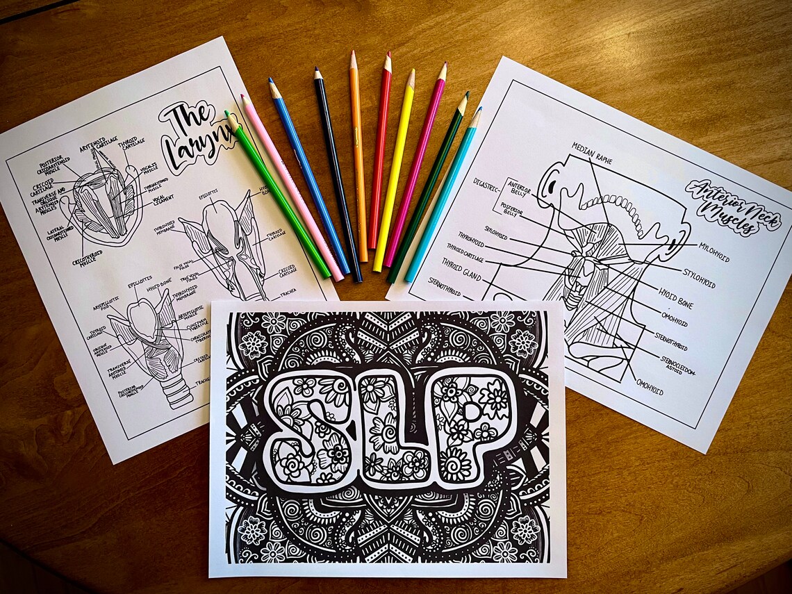 Larynx Coloring Page - Etsy