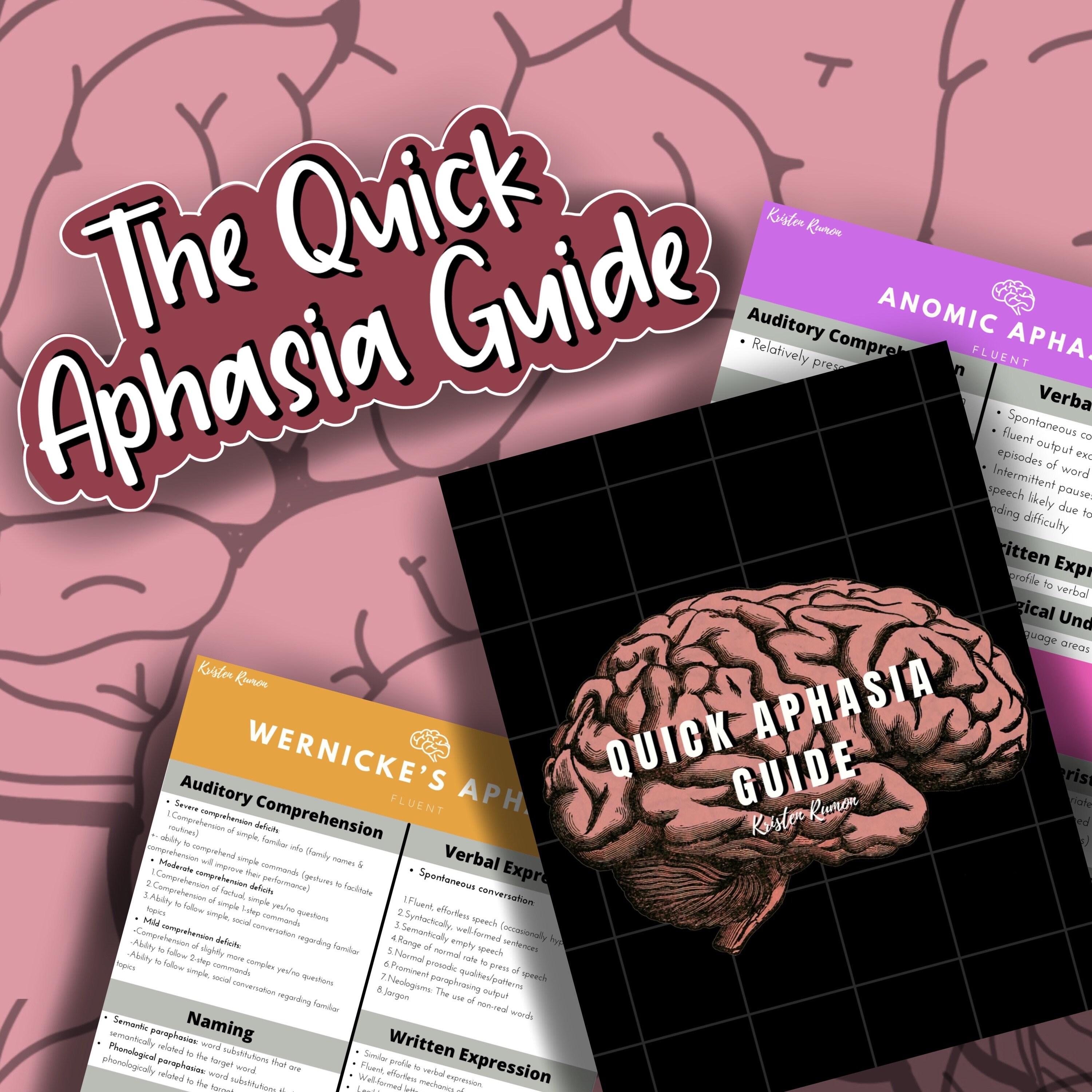 Quick Aphasia Guide - Etsy