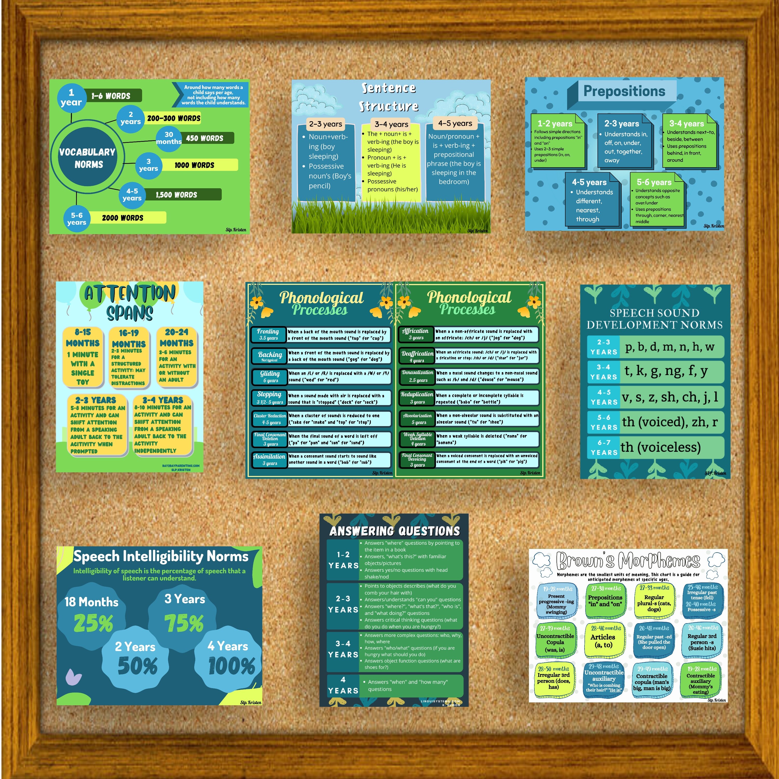 Speech & Language Norms AND Parent Handouts/activities BUNDLE (early ...