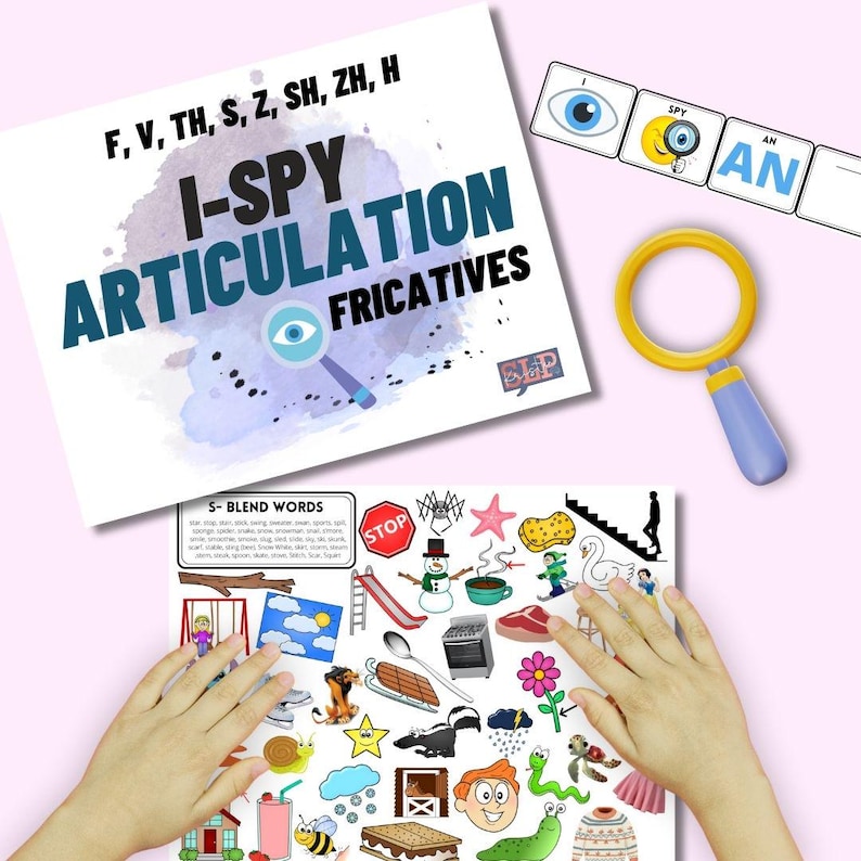 I-spy Speech Therapy Printable (fricatives)– Articulation | WH ...