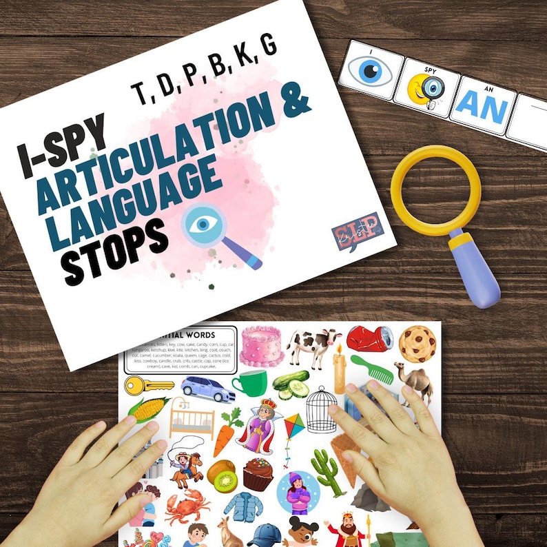 I-spy Speech Therapy Printable (stops)– Articulation | WH Questions ...