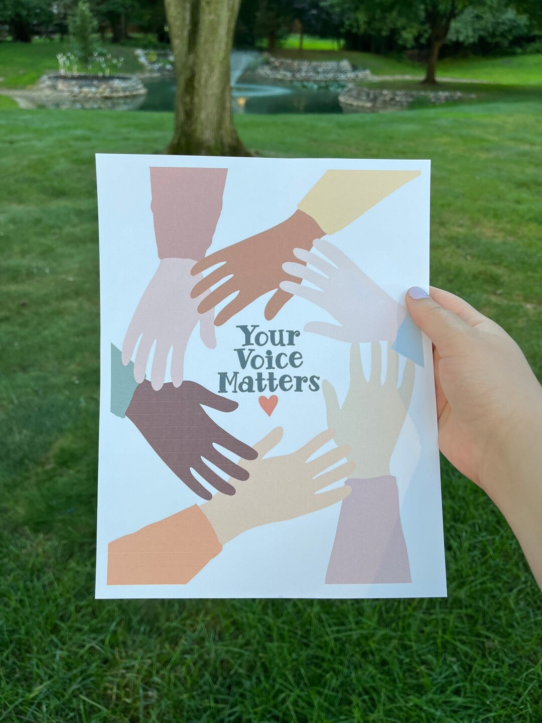 Your Voice Matters Diverse Poster/print- INSTANT DOWNLOAD - Etsy