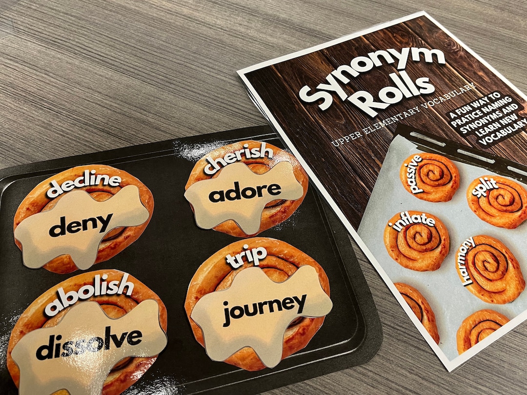 Synonym Rolls Matching Game - Etsy