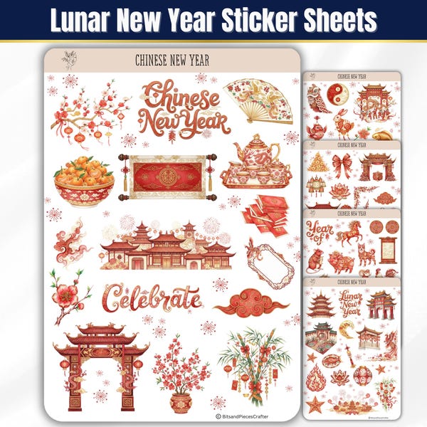 Chinese Stickers - Etsy