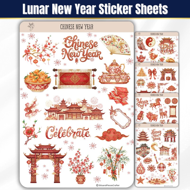 Chinese Stickers - Etsy