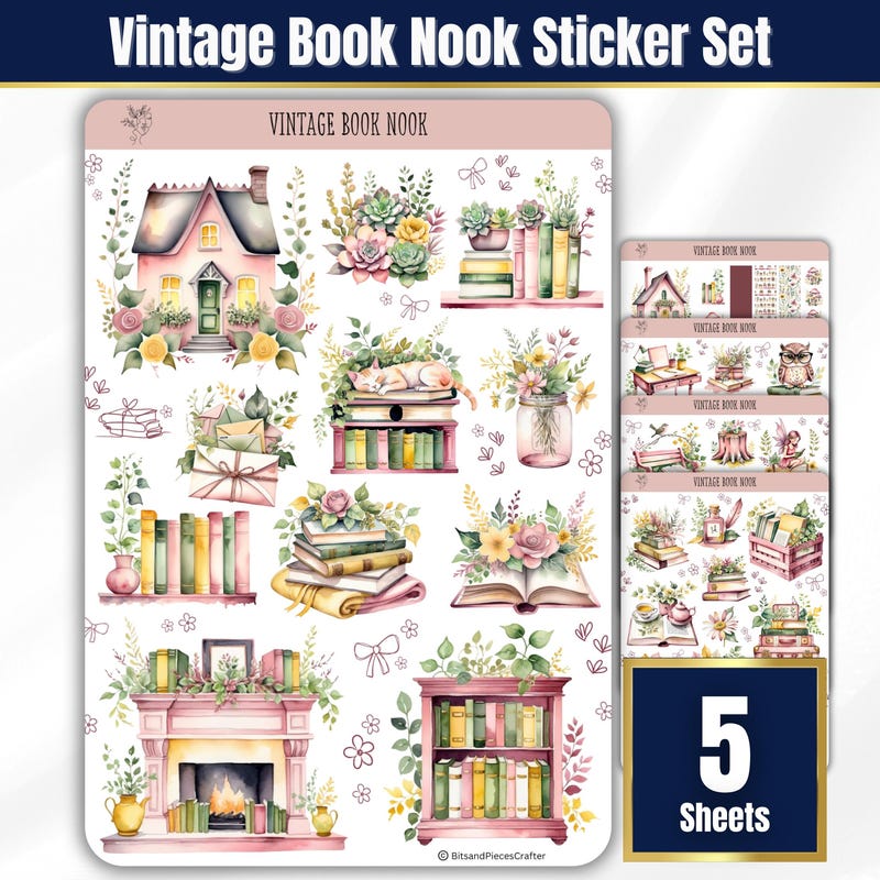 Vintage Cottage Core Cat - Etsy