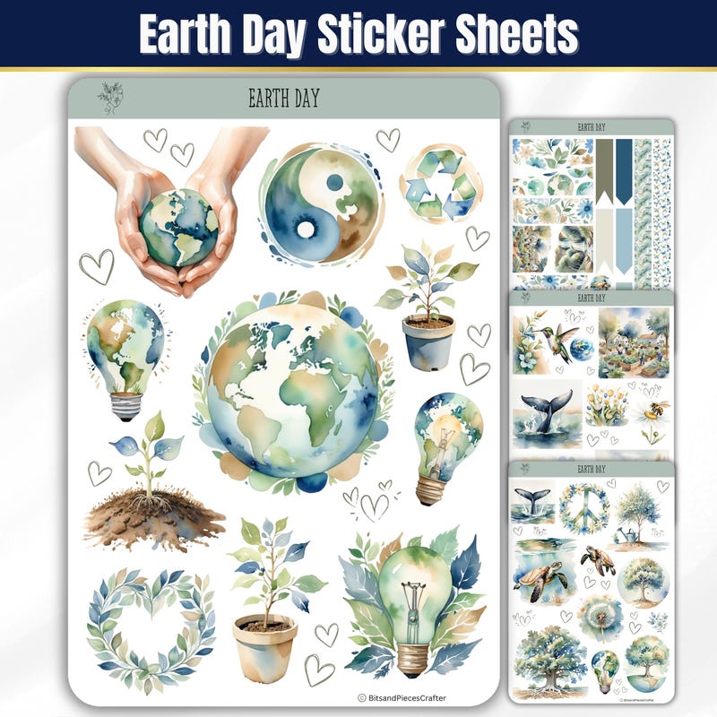 Earth Day Stickers - Etsy