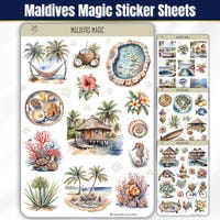 Tropical Paradise Journaling/deco Planner Stickers - Etsy