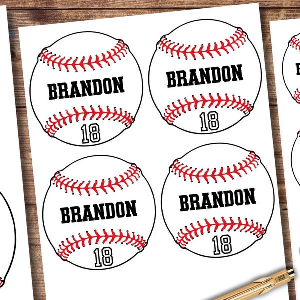 Baseball Stickers - Etsy