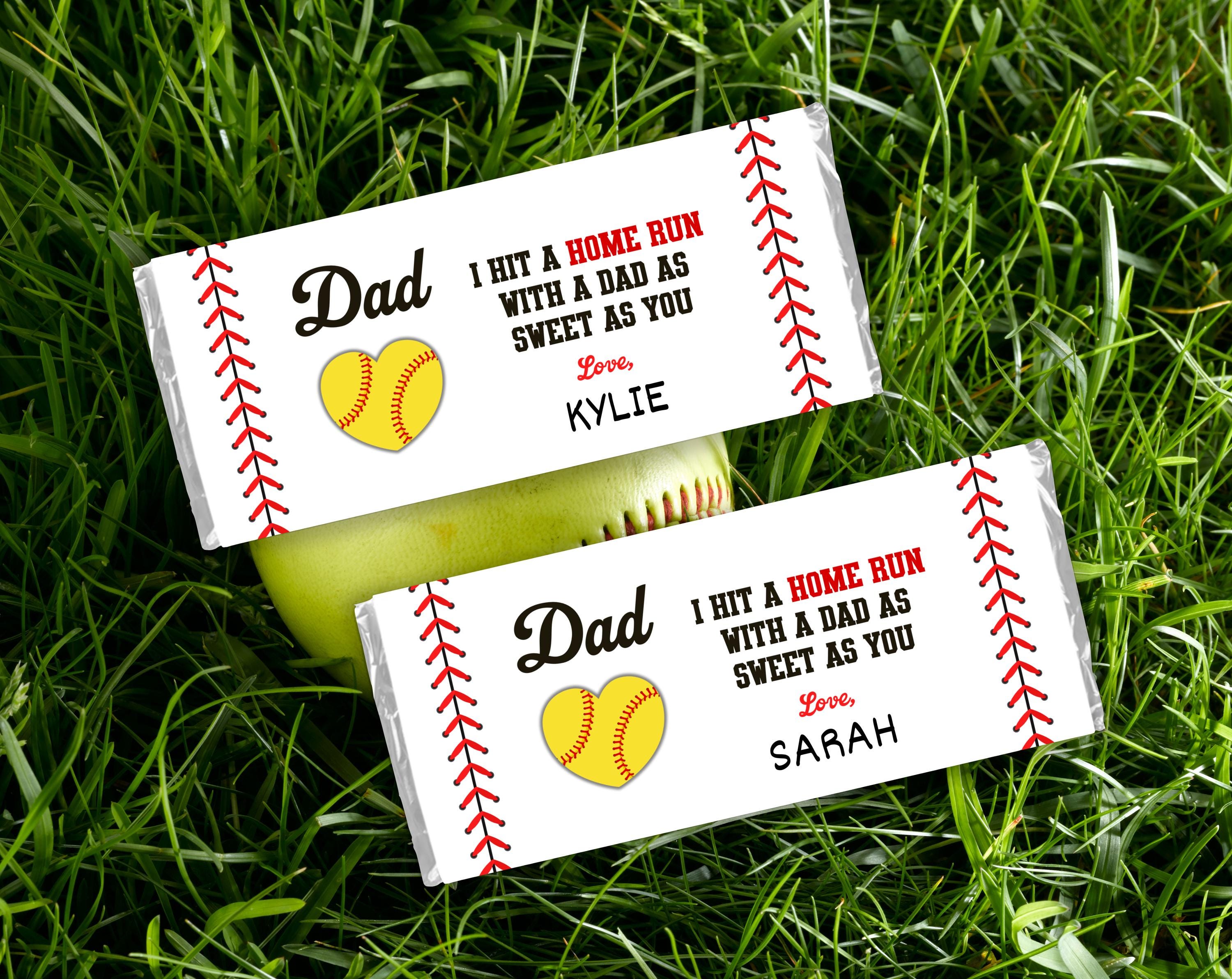 Softball Dad Father's Day Gift From Player Daughter PRINTABLE ...