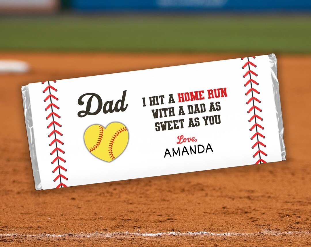 Softball Dad Father's Day Gift From Player Daughter PRINTABLE ...