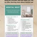 7 Types of Rest Self-care Workbook PRINTABLE | Mental Health and ...
