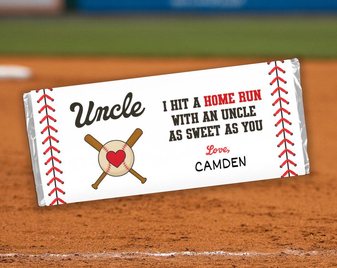 Baseball Uncle Father's Day Gift From Player Nephew PRINTABLE ...