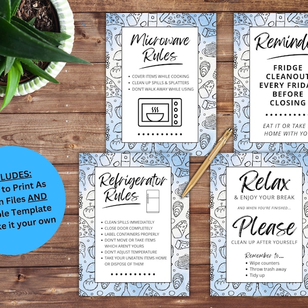 On Break Printable Sign - Etsy