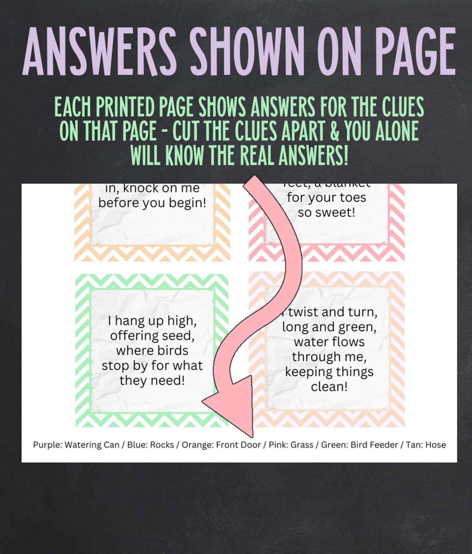 Outdoor Scavenger Hunt for Kids Custom 24 Clues Hints | Printable ...