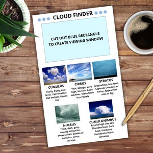 Cloud Identification Viewer Identifier Hunt Printable Finder Cloud Type ...