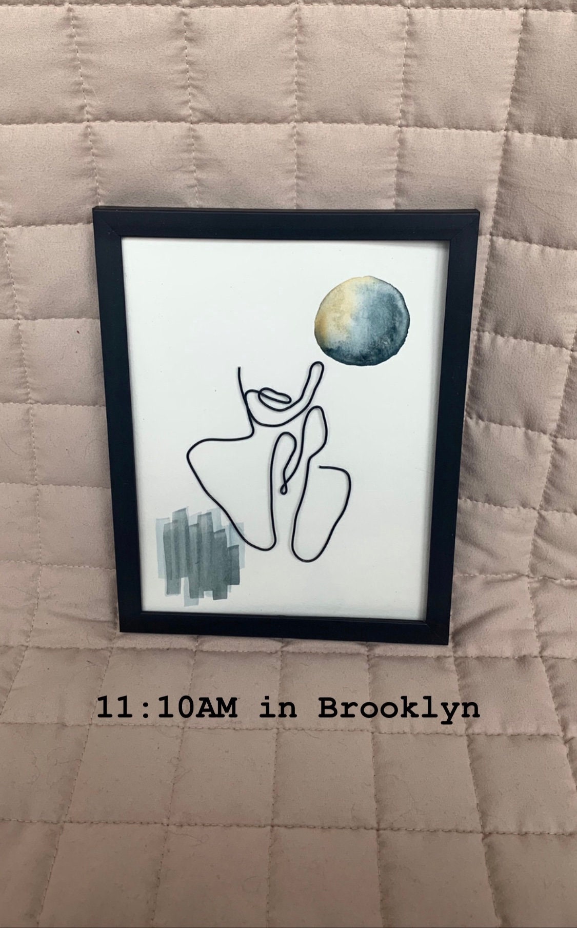 11:10AM | Single Line Wire Art | Line Wall Art | Minimal Line Art ...