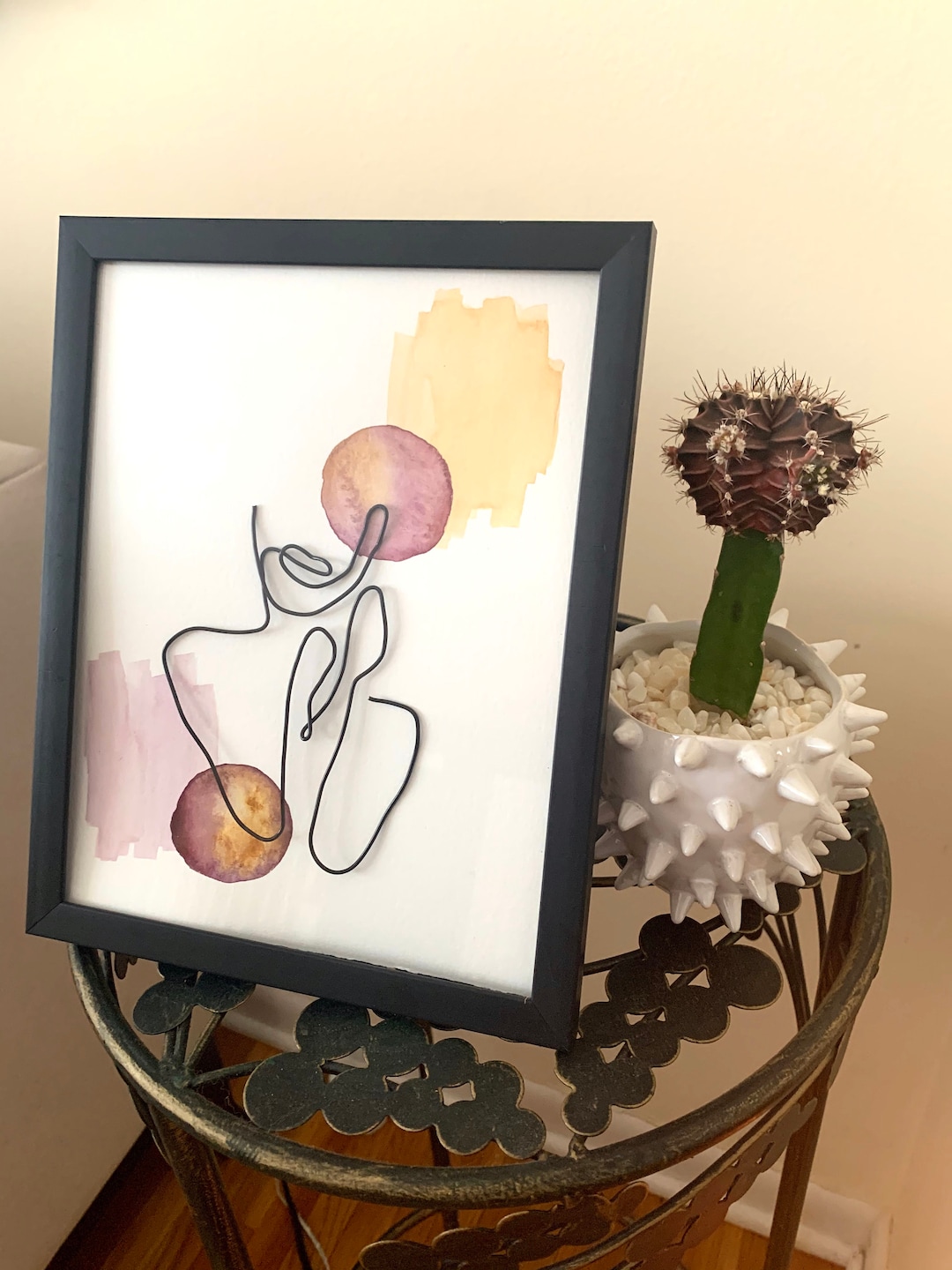 11:10AM | Single Line Wire Art | Line Wall Art | Minimal Line Art ...