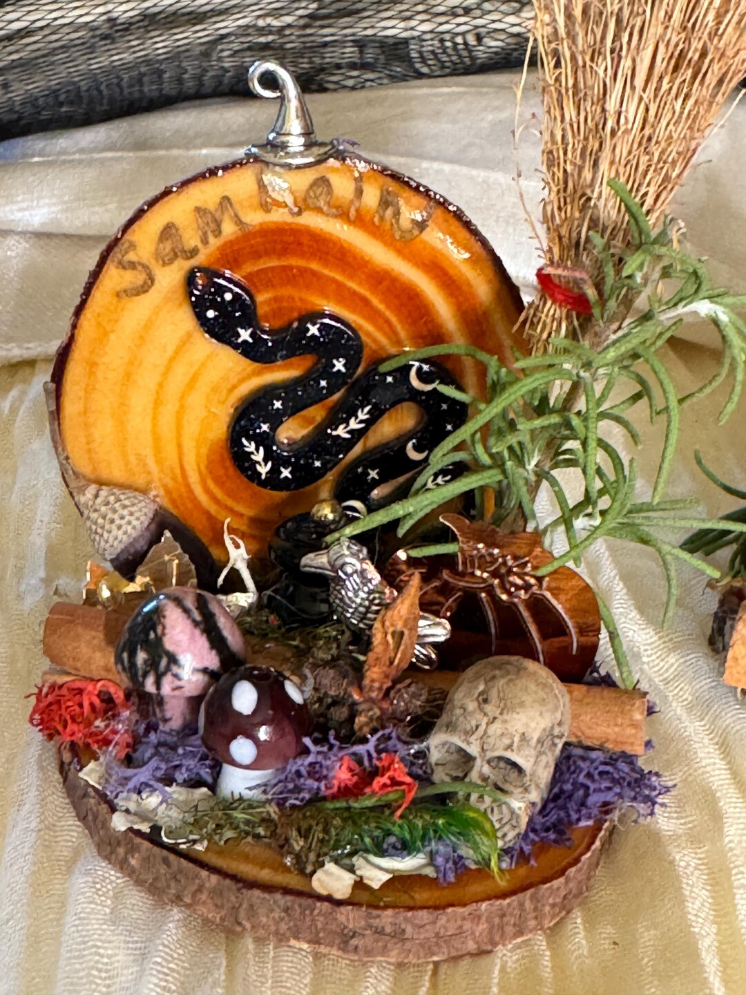 Samhain Altar With Sacred Symbols of the Season | - Etsy