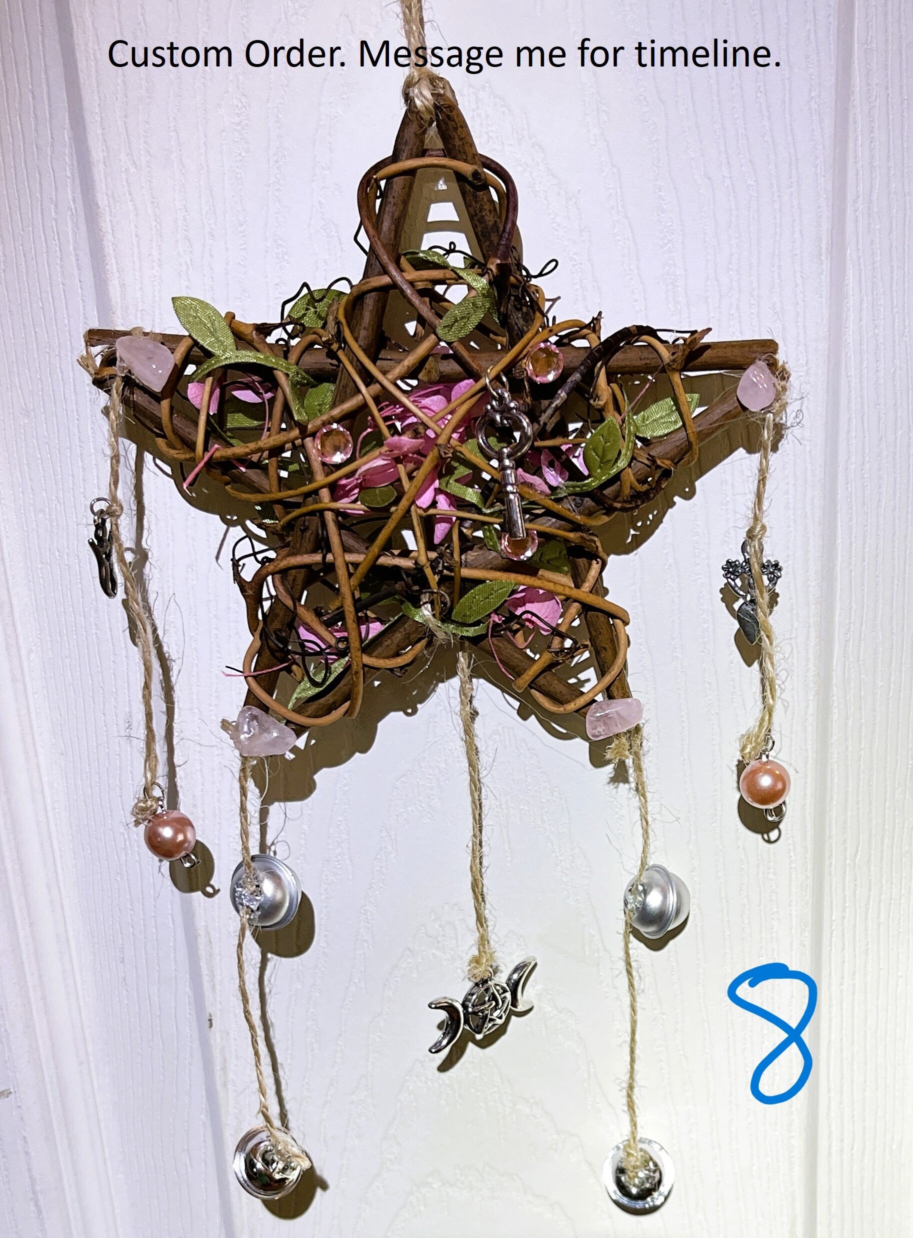Sage Full Moon Handcrafted Magical Witch Bells for Protection Home ...