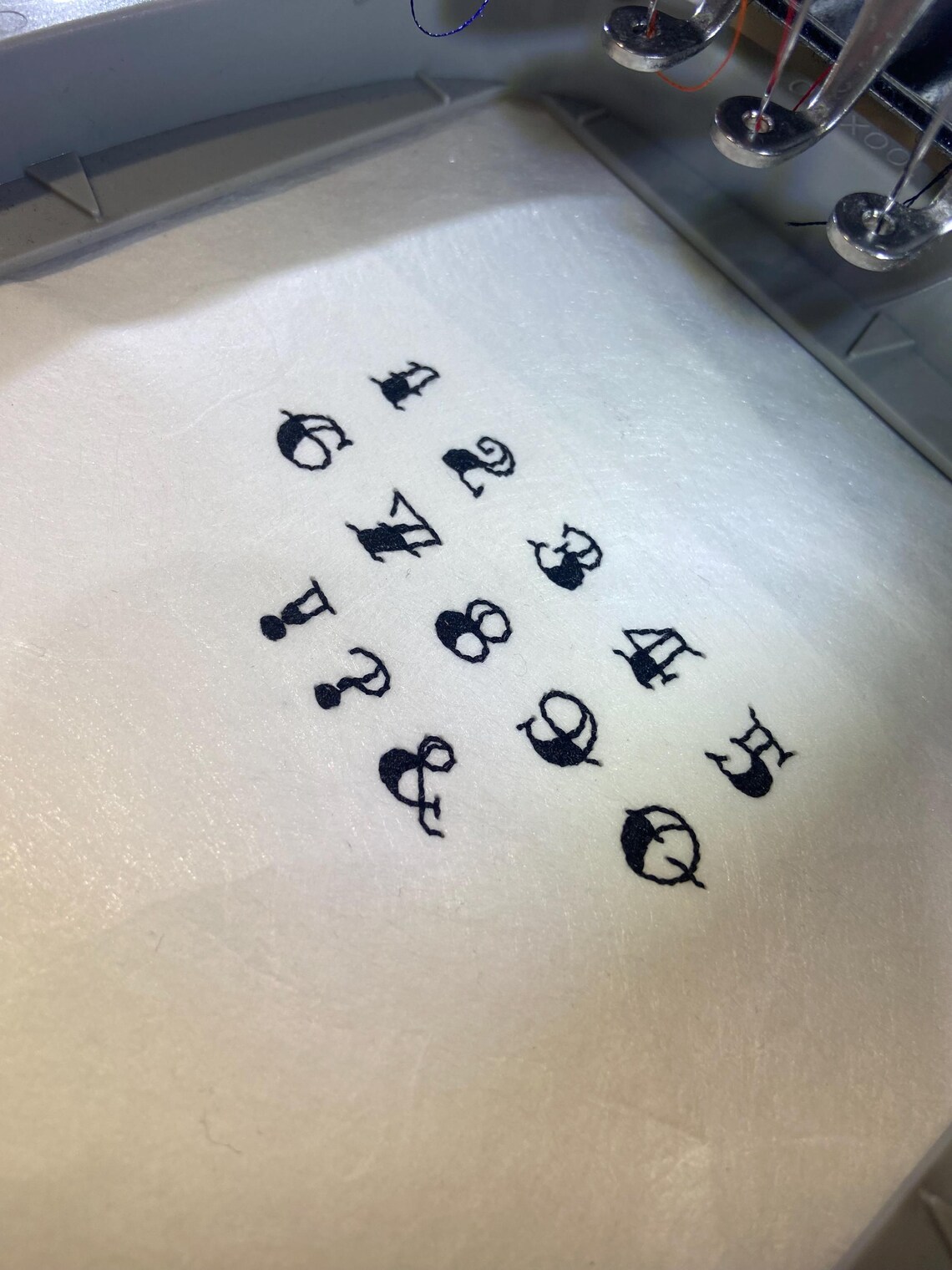 American Traditional Tattoo Number Embroidery Font - Etsy