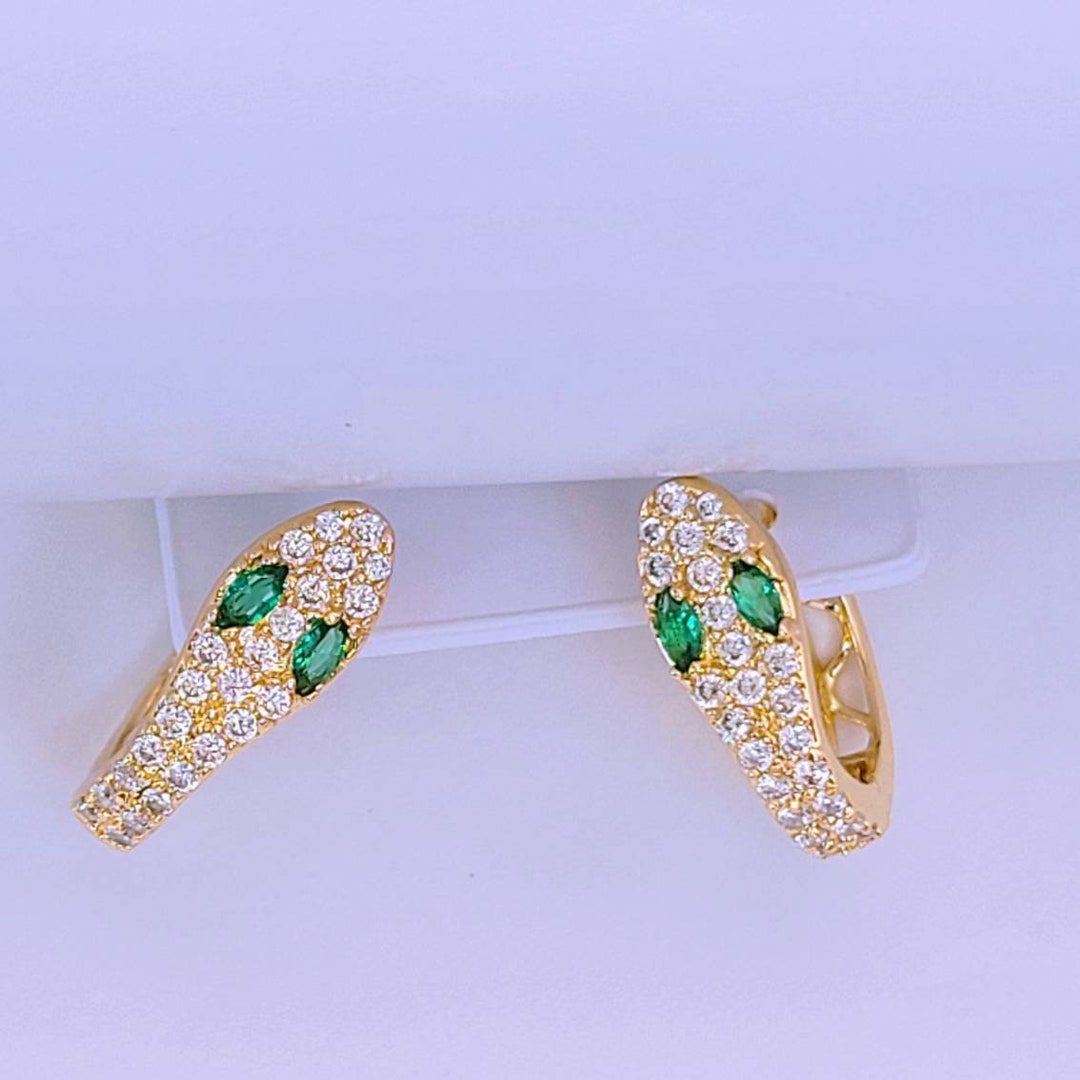 Snake Earring Snake Cuff Earring Dainty Gold Earring Snake Curve Snake ...