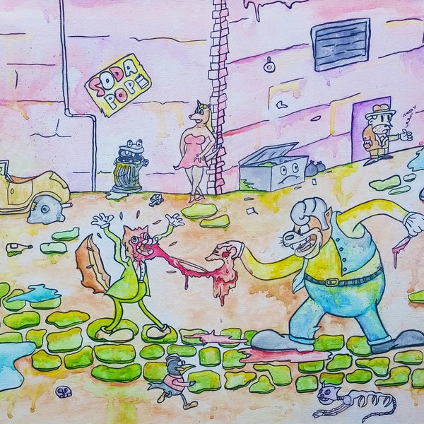 Cartoon Gore Art - Etsy