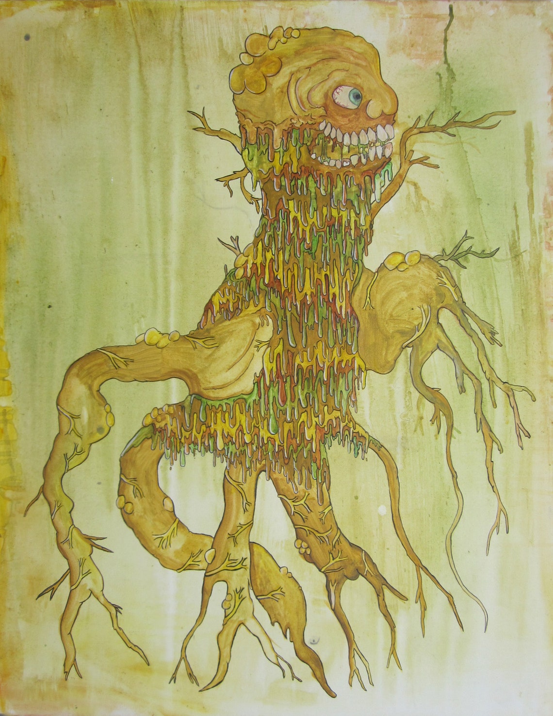 ROOT MAN POSTER 15"x19.25", Poster Dark Art Fantasy Organic Art Rootman ...