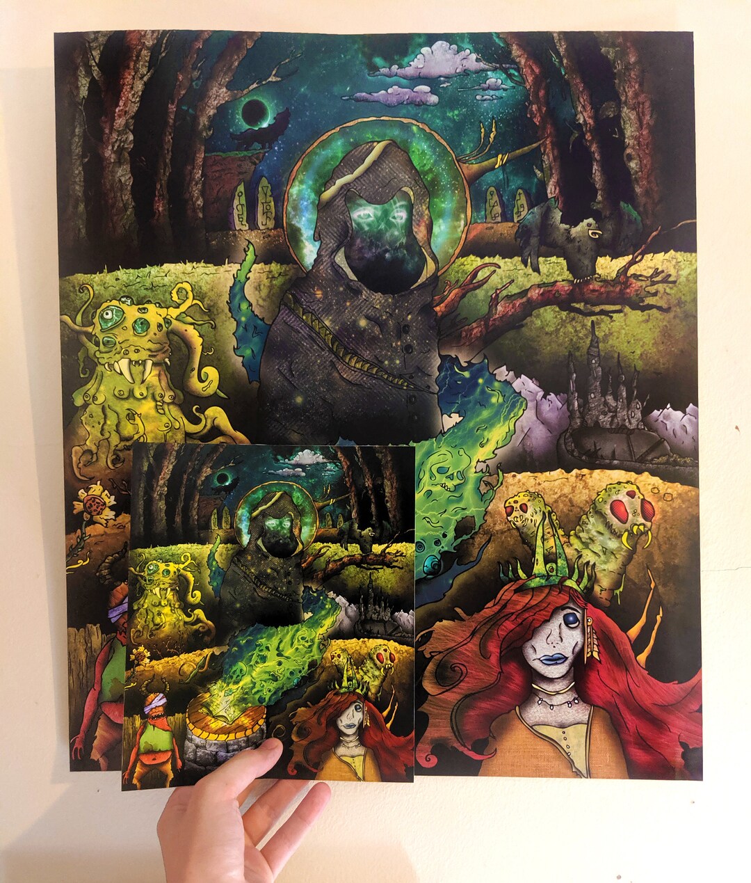 POSTER Opening the Void 18"x21", Poster Dark Art Horror Fantasy Digital ...