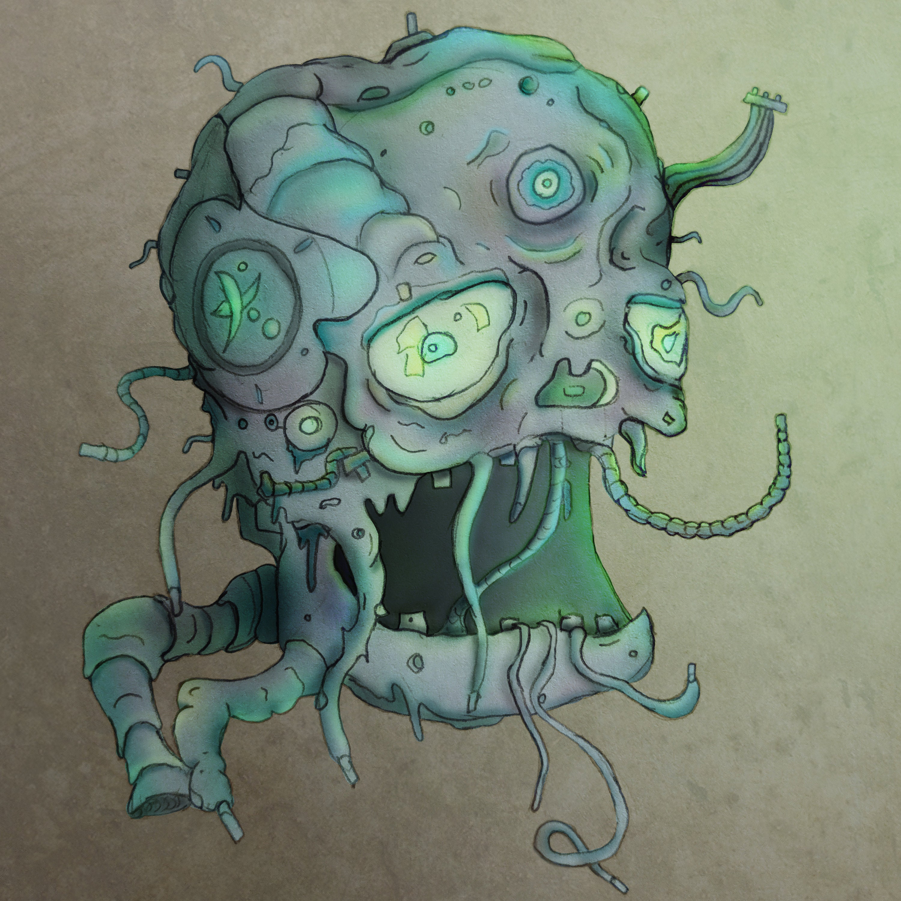 Future Skull Print Mt. Analogue Art Print Robot Skull Dark - Etsy