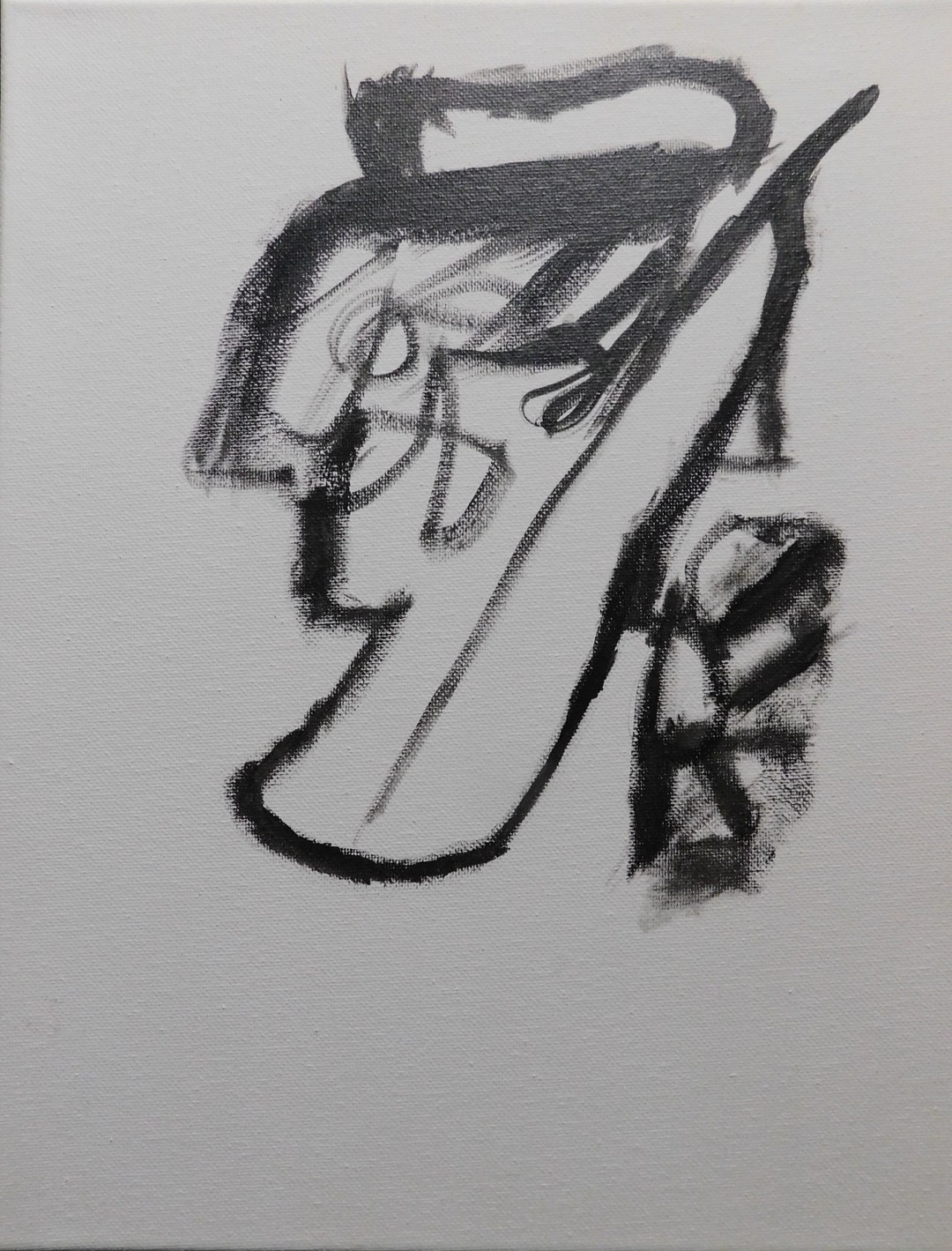 La ráfaga creativa, lienzo 8x10 arte abstracto art deco, pintura en ...