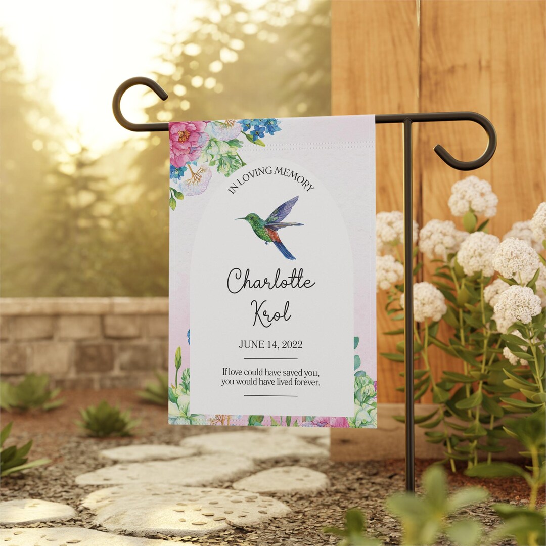 Child Memorial Garden Flag, Cemetery Flag, in Loving Memory ...