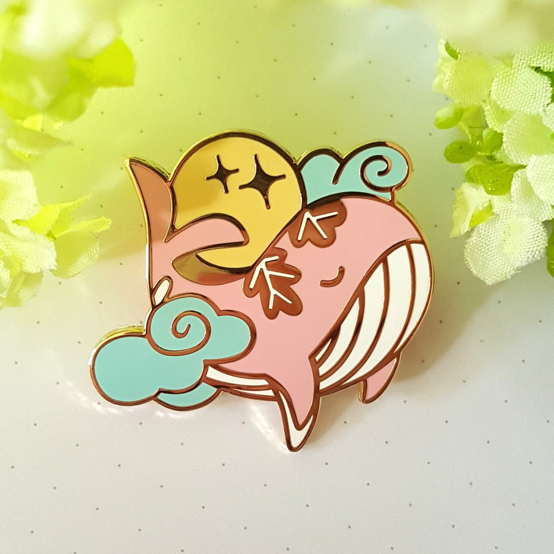 Celestial Whale Hard Enamel Pin / Animal Pins / Enamel Pin Set - Etsy