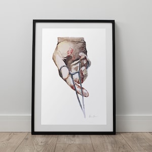 Surgeon Hand Watercolor Print - Surgery Art - Abstract Anatomy Art ...