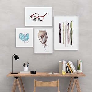 Surgeon Hand Watercolor Print - Surgery Art - Abstract Anatomy Art ...