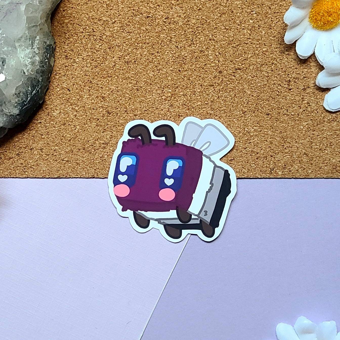 Minecraft Pride Flag Bee Sticker: Ace / Asexual | Etsy