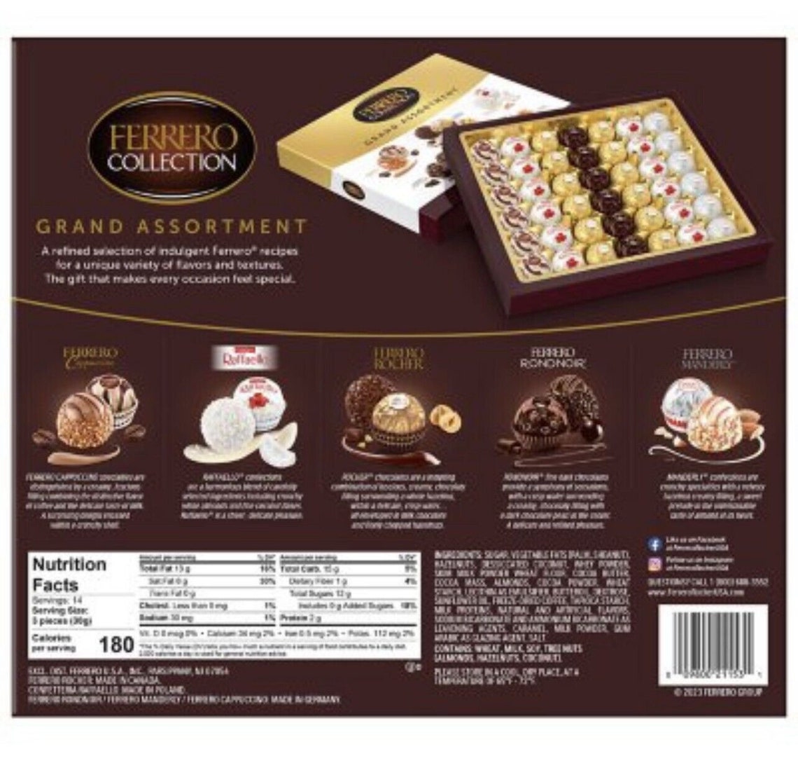 Ferrero Rocher Grand Assortment 42 Pralines Limited Edition - Etsy