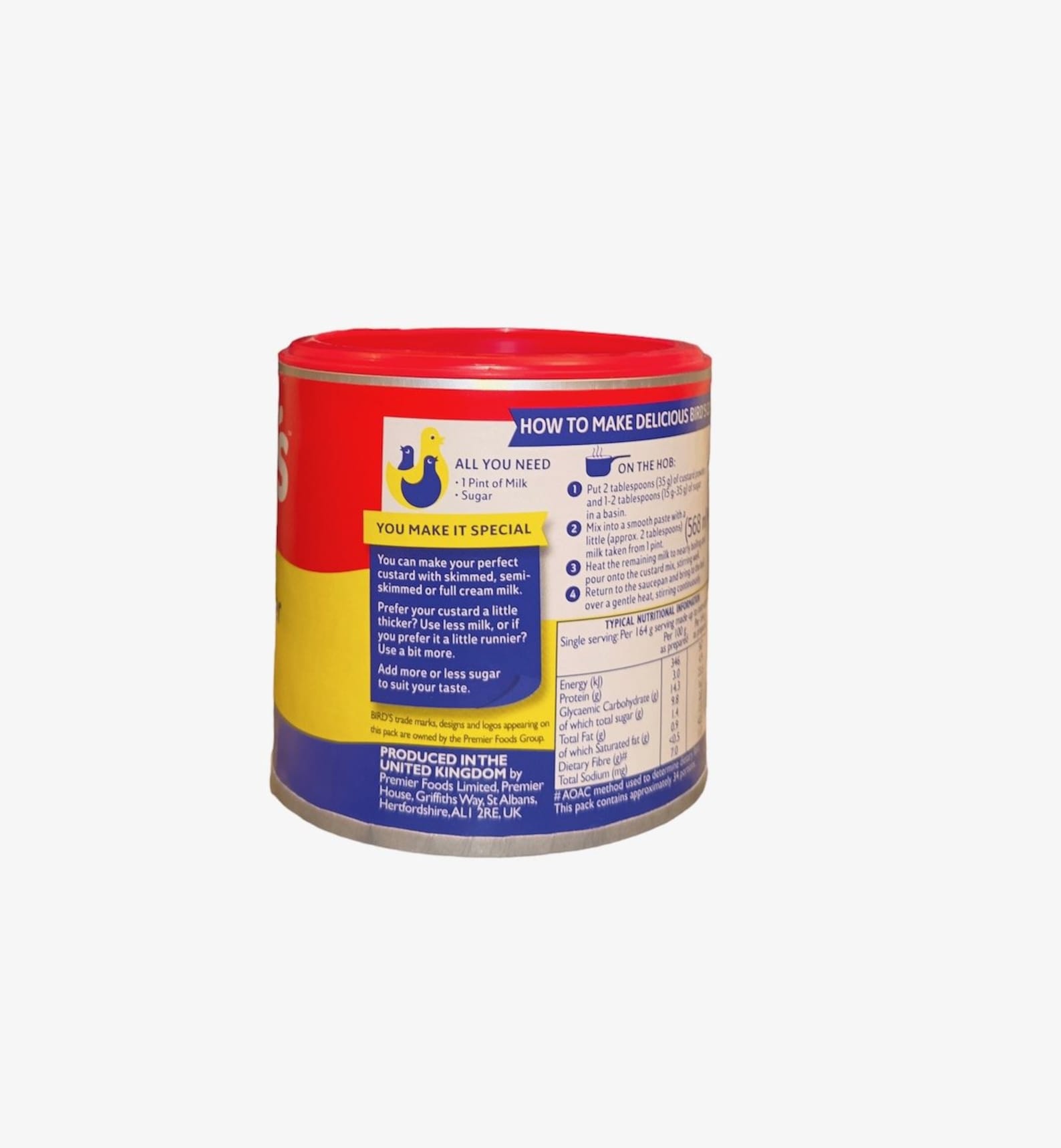 Bird’s Original Custard Powder – Classic Vanilla Flavored Custard Mix ...