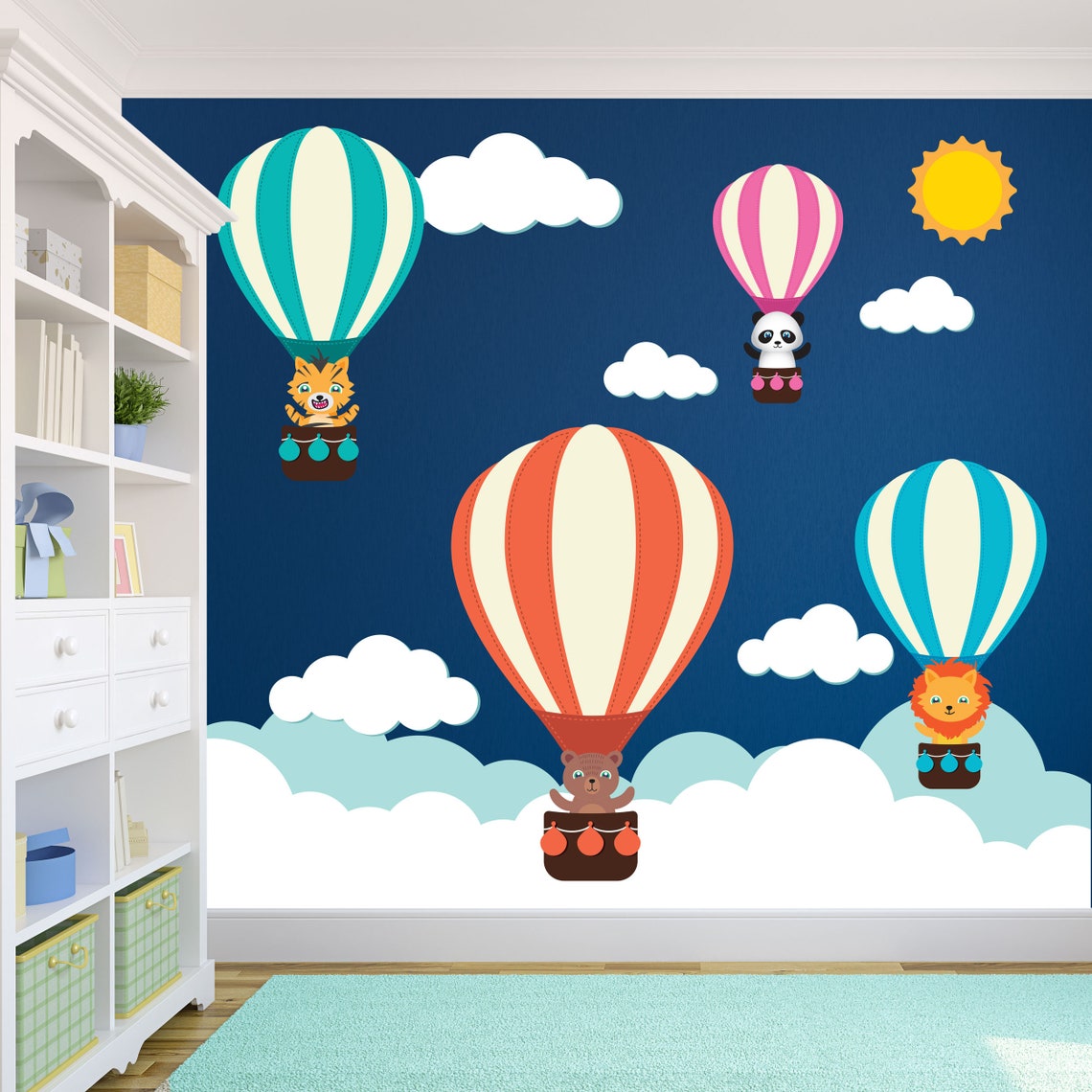 Ballon Bliss Wandsticker Set - Heißluftballon Tolle und lustige ...