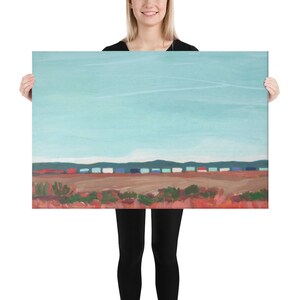 Southwestern Canvas Print West Texas Art Marfa Wall Decor Texas ...