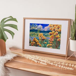 Chamisa Plant Print | Southwestern Desert Landscape | New Mexico Texas ...