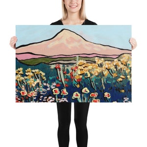 California Poppy Travel Poster Vintage Nature Wall Decor Colorful San ...