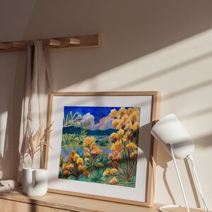 Chamisa Plant Print Southwestern Desert Landscape New Mexico Texas ...