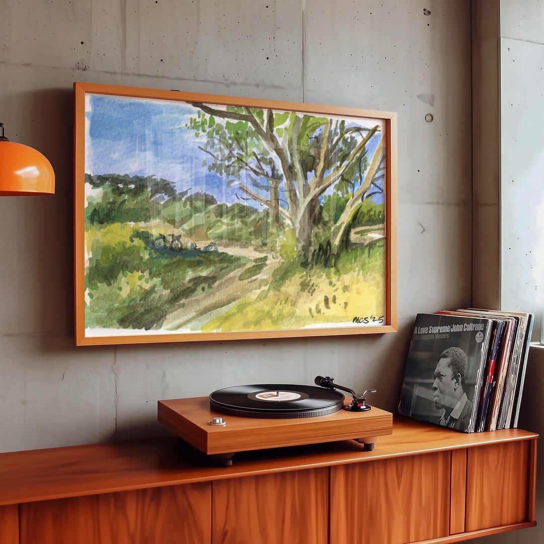 GUEST ARTIST | California Beach Oak Tree Watercolor Print | Carpinteria ...