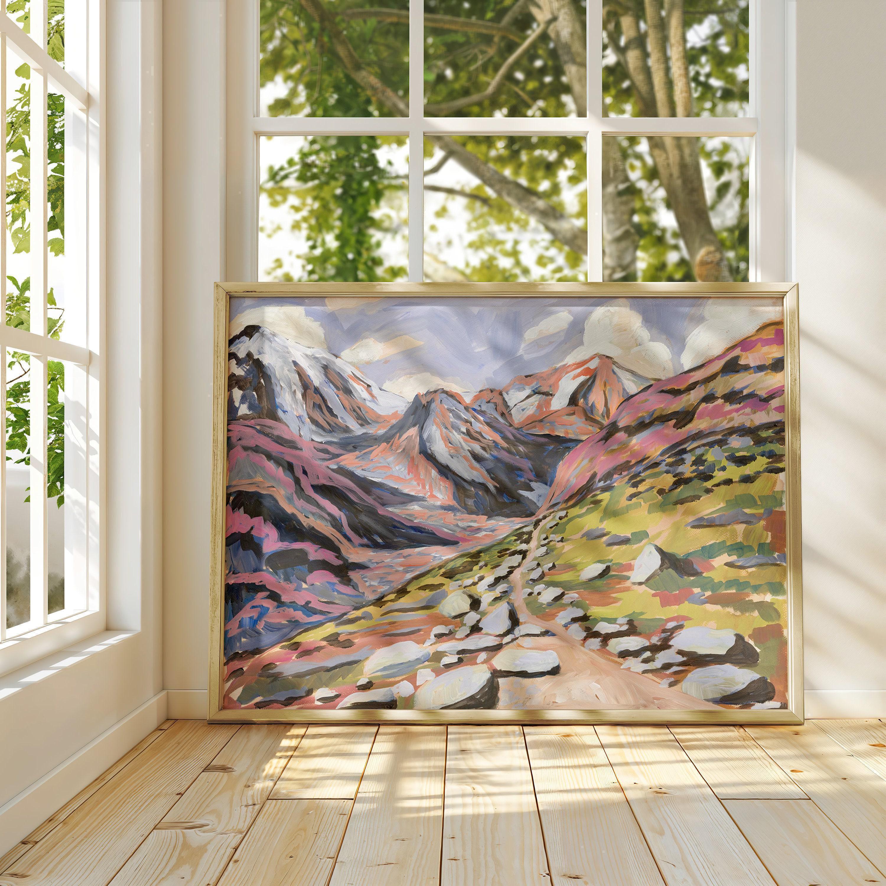 Boulder Colorado Travel Poster: Mid-century Modern Mountain Art Print ...