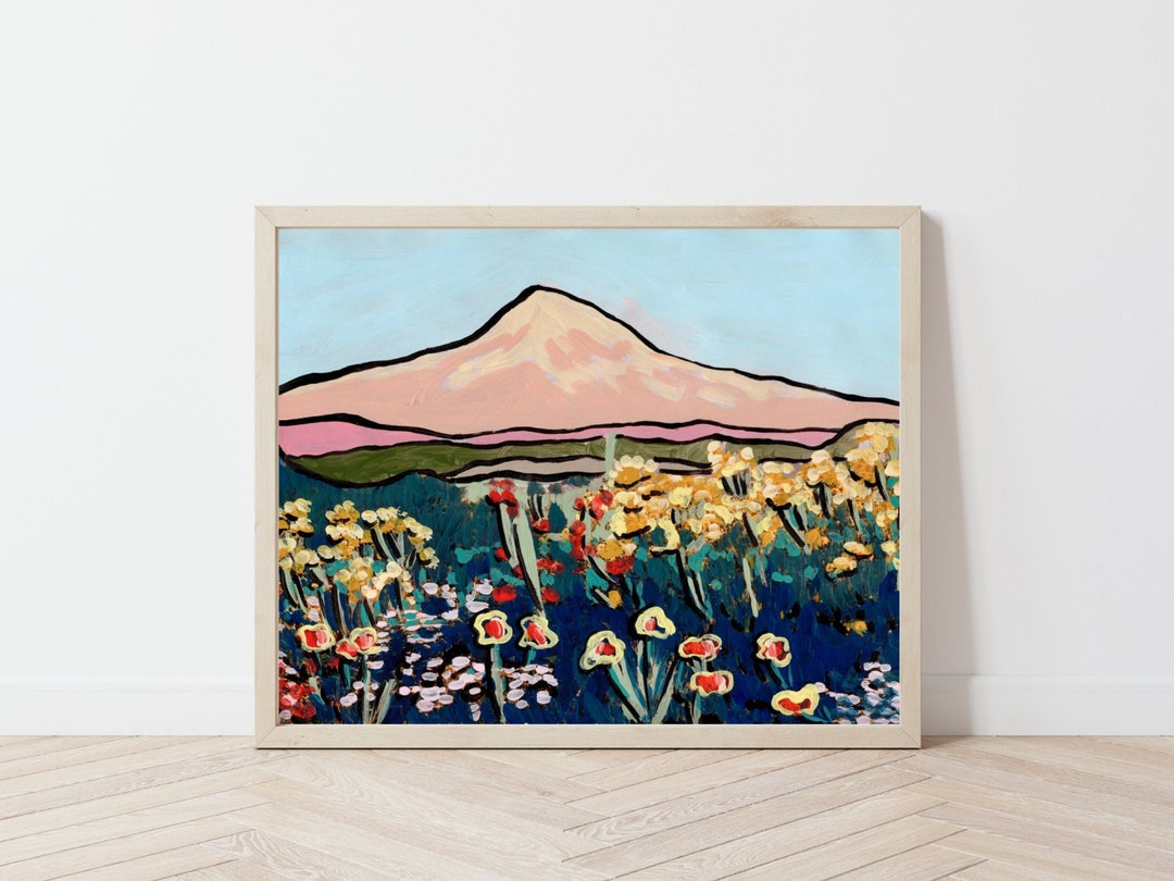 California Poppy Travel Poster Vintage Nature Wall Decor Colorful San ...