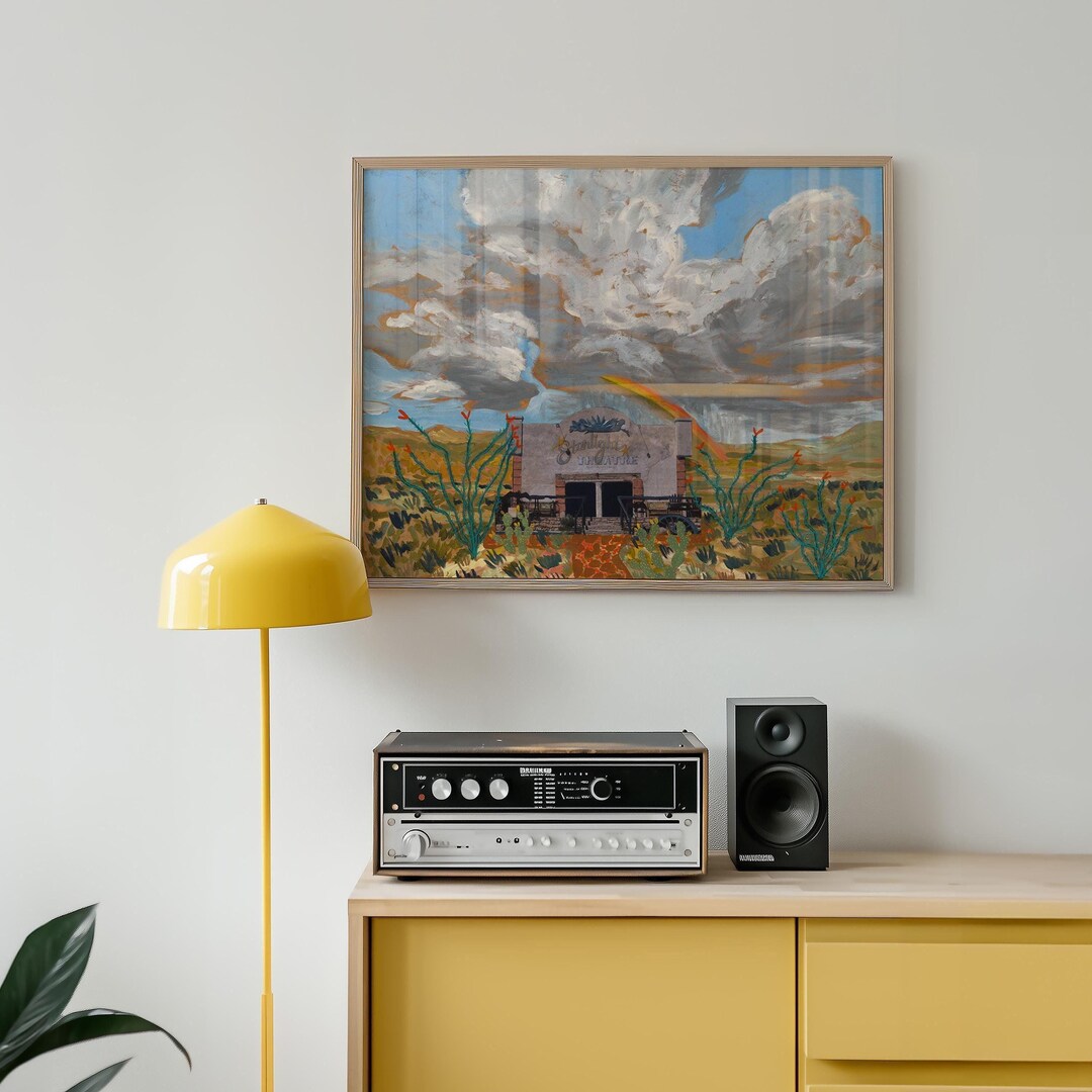 Terlingua Texas Vintage Wall Art Poster | Retro Big Bend National Park ...