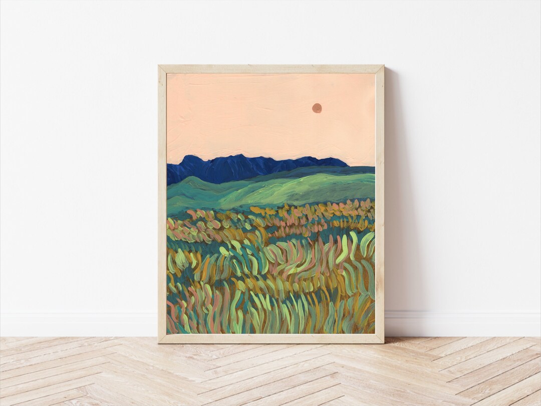 Big Bend National Park Print West Texas Travel Poster Marfa Mountain ...