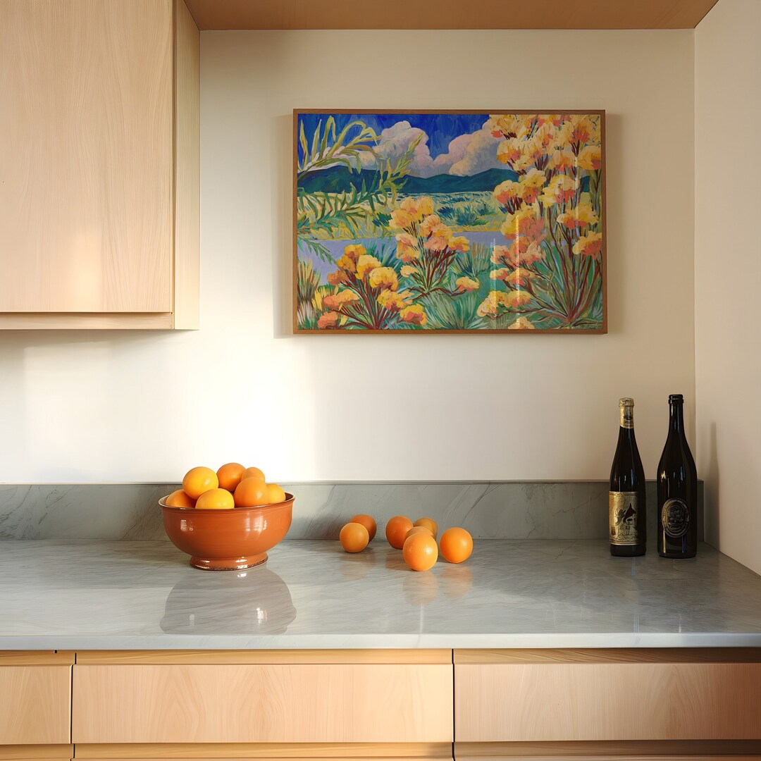 Chamisa Plant Print Southwestern Desert Landscape New Mexico Texas ...